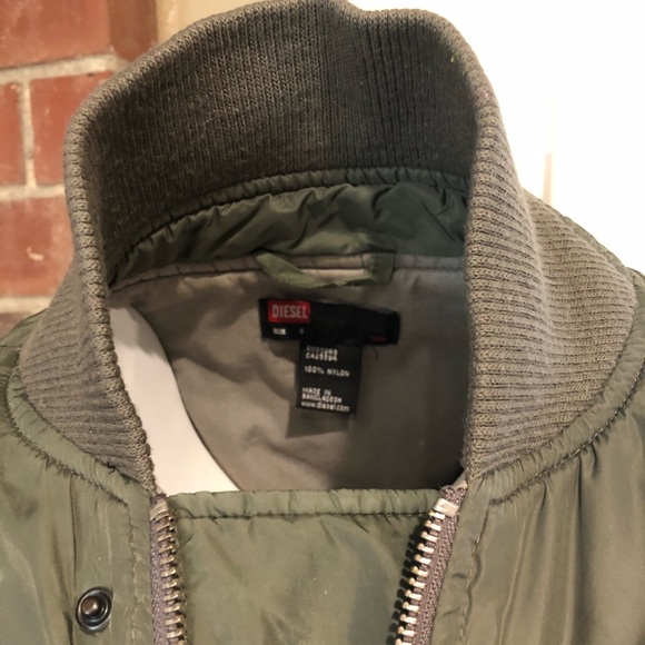 Diesel | Jackets & Coats | Diesel Green Bomber Flight Jacket S Alpha ...